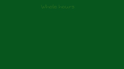 TIME- Telling time - Whole • Half • Quarter hours - Version B -GRADE1