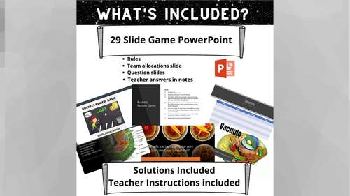Cells - Epic Buckets Revision Game Science Biology Activity! | TPT