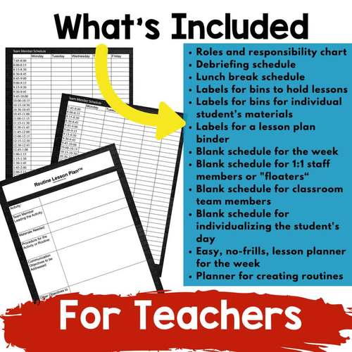 J3 Style EDITABLE TEACHER ORGANIZATIONAL CHARTS (AUTISM & SPECIAL ...