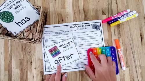 1st First GRADE Sight Words Fidget Bubble Poppers | Read it, Pop it ...