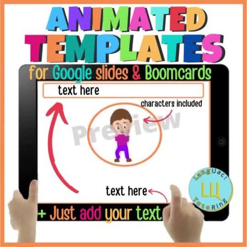 BOOM CARDS Templates | Animated GIFs | Distance learning by LangUact ...