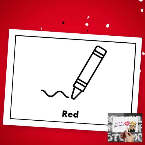 RED touch and read beginner book! by XOXO Beanie | TpT