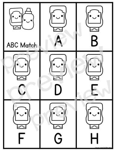 Ketchup and Mustard | Uppercase & Lowercase Alphabet Matching | ABC ...