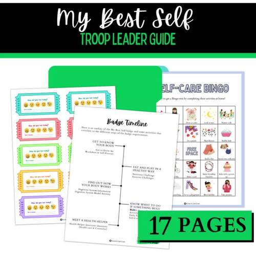Girl Scout Brownies | My Best Self Badge | Troop Leader Guide | TPT
