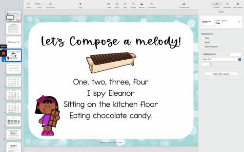 Melodic Composition For Orff Instruments ~ I Spy Eleanor by Erin's ...