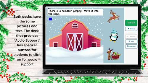 Christmas Characters Story Elements Two Decks Independent and Audio Support