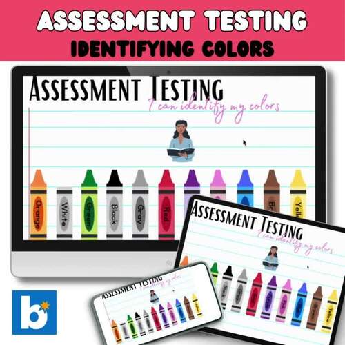 Preschool & Kindergarten | No Prep Assessment Testing | Color Recognition