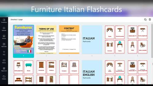 FRUITS ITALIAN FLASH CARDS | Italian flashcards fruits | Italian fruits ...