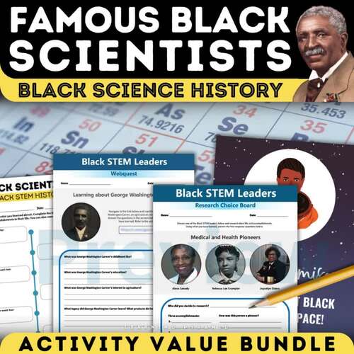 Black Scientists Value Bundle | Black History Month Science Activities ...