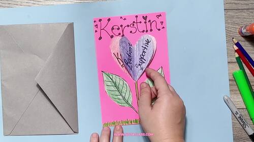 3D Heart Flower Craft | Pop-Up Valentine's Day or Mother's Day Card ...
