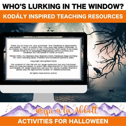 Who's Lurking in the Window?: An Interactive Game to practice melody ...