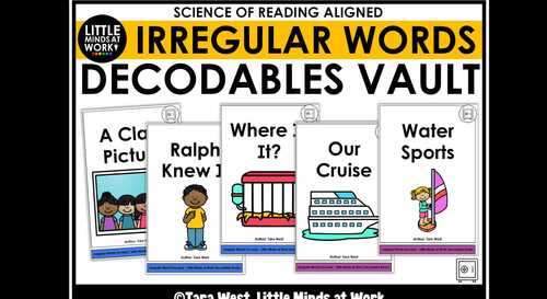 Irregular Heart Words Decodable Books (Set 2) - From the Decodables Vault