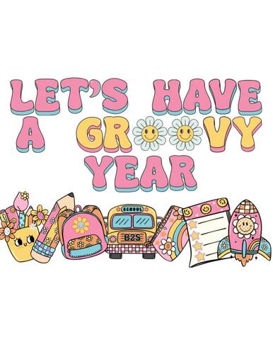 Let’s Have a Groovy Year: Back to School Bulletin Board Pack/Door Decor