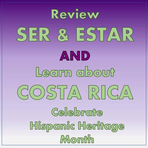 Learn about Costa Rica with Ser/Estar Review! Spanish 1-3 by Maestra ...