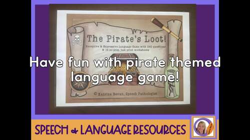 Language Game for speech and language therapy: The Pirate's Language Loot