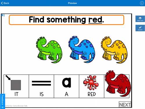 Identifying Attributes {COLORS} Boom Cards™ for Distance Learning