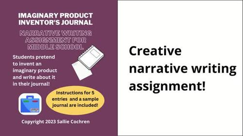 Imaginary Product Inventor's Journal (Middle School Narrative Writing)