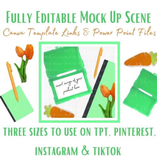 Easter Task Box Mock Up Scene with Moveable Elements by Make A Scene ...