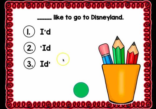 Contractions Possessive Nouns Apostrophes Grammar Review 2nd Grade ...