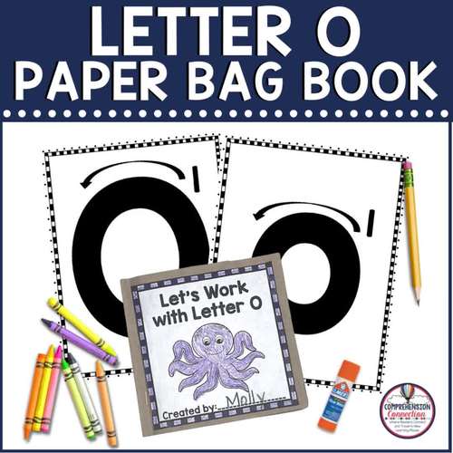 Letter O Project, Letter O Paper Bag Book, Activities for Letter O