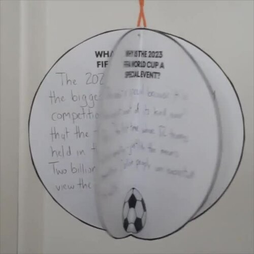 2023 Football World Cup 3D Fact Ball by Top Teaching Tasks | TPT