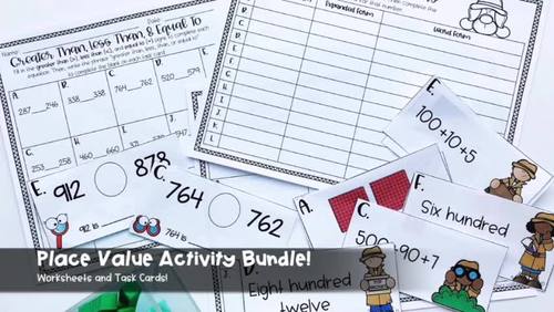 Place Value Activities Bundle by Briana Beverly | TpT