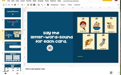 Consonant Digraph Interactive Distance Learning Lesson/Activities BUNDLE