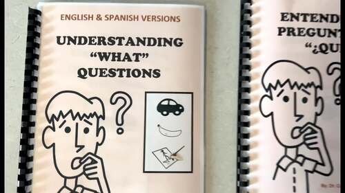 UNDERSTANDING "WHY" QUESTIONS FOR AAC- English & Spanish (2 books)