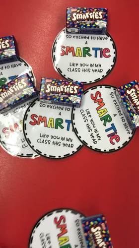Smartie gift tag by Miss Klessens' Klassroom | TPT