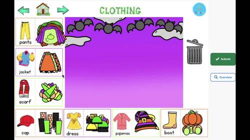 Preschool Vocabulary GAME - Build a Witch - Halloween/Fall/ Autumn