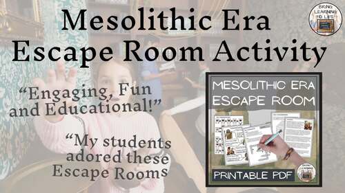 Mesolithic Era Escape Room | Social Studies & Ancient History Activity