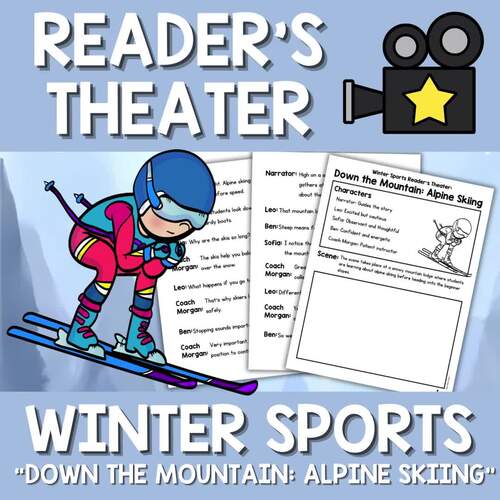 Winter Sports Reading Activity | Alpine Skiing Readers Theater Script ...