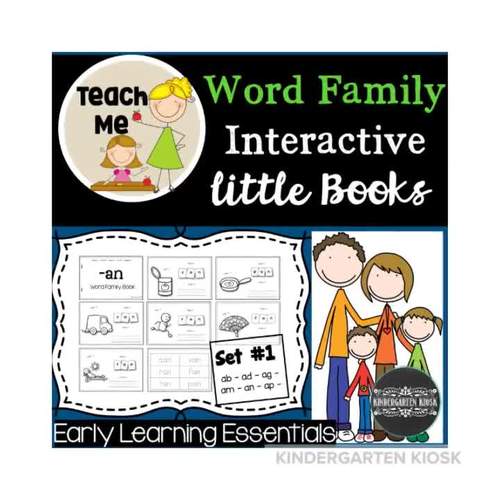 Interactive Little Books: Set 4 by Kindergarten Kiosk | TpT