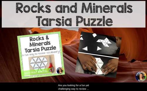 Rocks and Minerals Tarsia Puzzle | Vocabulary review game | TPT