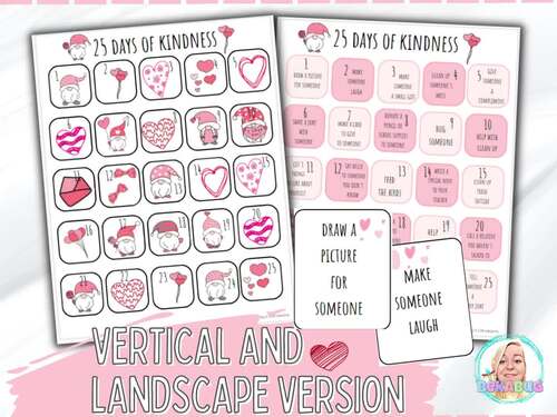 VALENTINE'S KINDNESS CALENDAR ACTIVITY MONTHLY KINDNESS TRACKER ...