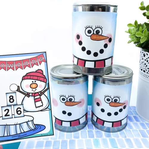 Snowman Counting Activity and Stacking for Winter Math Centers by ...