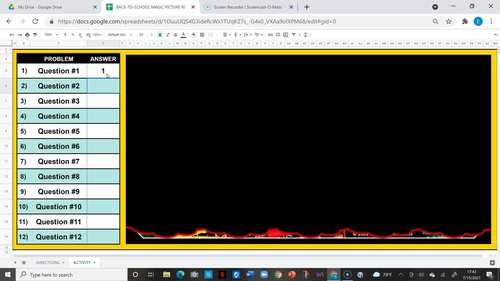 Back-to-School EDITABLE TEMPLATE Self-Checking Digital Magic Picture