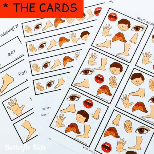 Les Parties du Corps Jeu | French Parts of the Body Game | What's Missing
