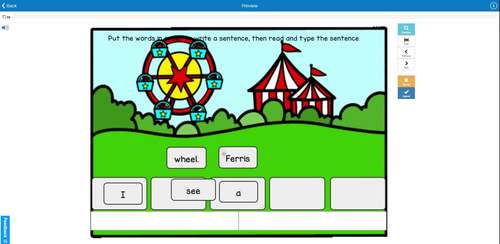 Typing Practice Sentence Structure Farm Animal Boom Cards™ Fast Finishers
