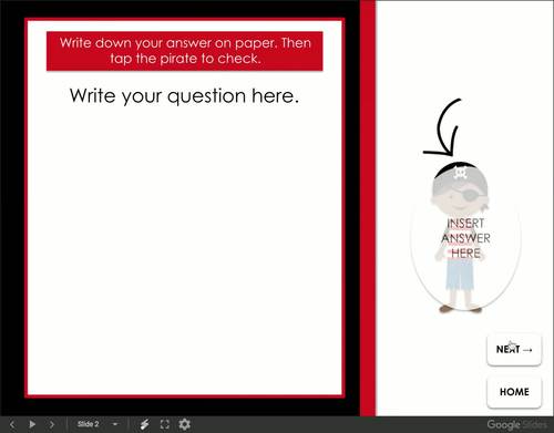 Google Slides PowerPoint Game Template | Digital Editable Self-Checking ...