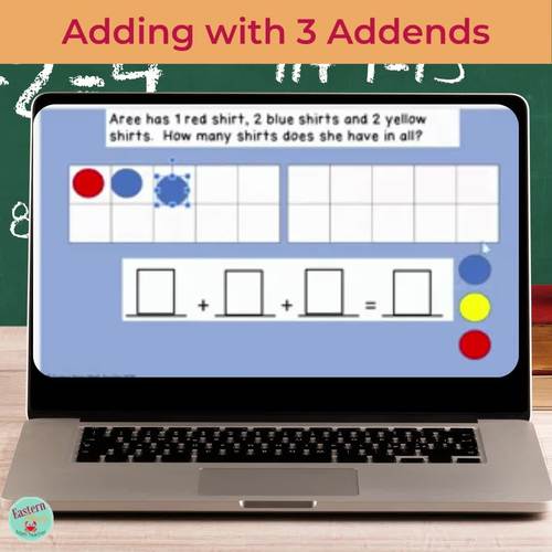 Adding with 3 Addends by Eastern Shore Math Teacher | TPT