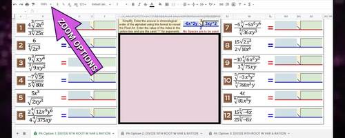 PIXEL ART: Divide nth Root with Variables (No Absolute Val) with ...