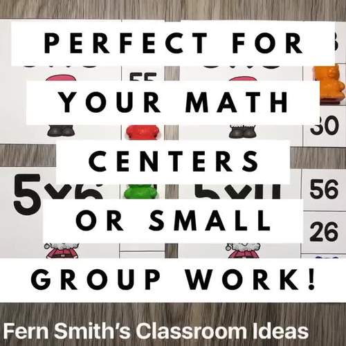 Multiplication Clip Cards Dollar Deal by Fern Smith's Classroom Ideas
