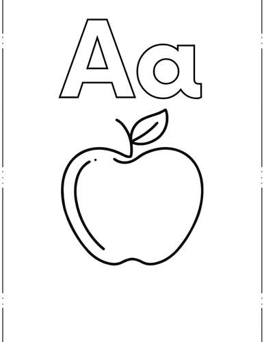 Alphabet Fruits & Vegetables Coloring Book for Kids. by Scholarly Supplies