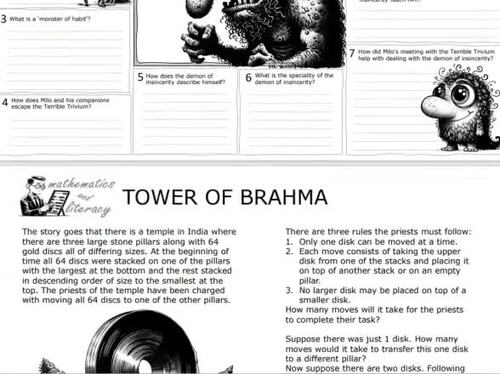 The Phantom Tollbooth - Chapters 17 to 20 - Mathematics and Literacy