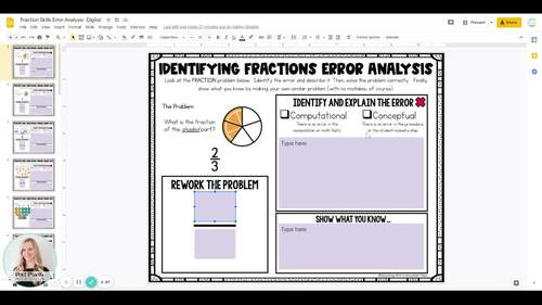 Fraction Skills Error Analysis by Teaching With a Mountain View | TPT