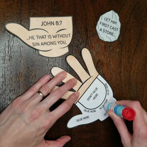 Cast A Stone Bible Craft Kids Sunday School Lesson Children's Church ...