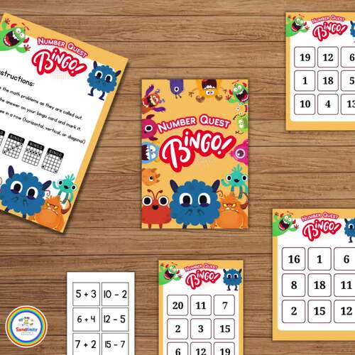 Number Quest Bingo: Add and Subtract to Win by Learning with Sanfinity