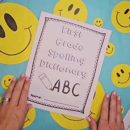 First Grade Spelling Dictionary - Writing - Spelling - 1st Grade ...