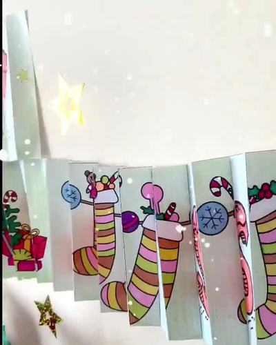 Kinetic Art: Christmas Agamograph by Cat Academy | TPT